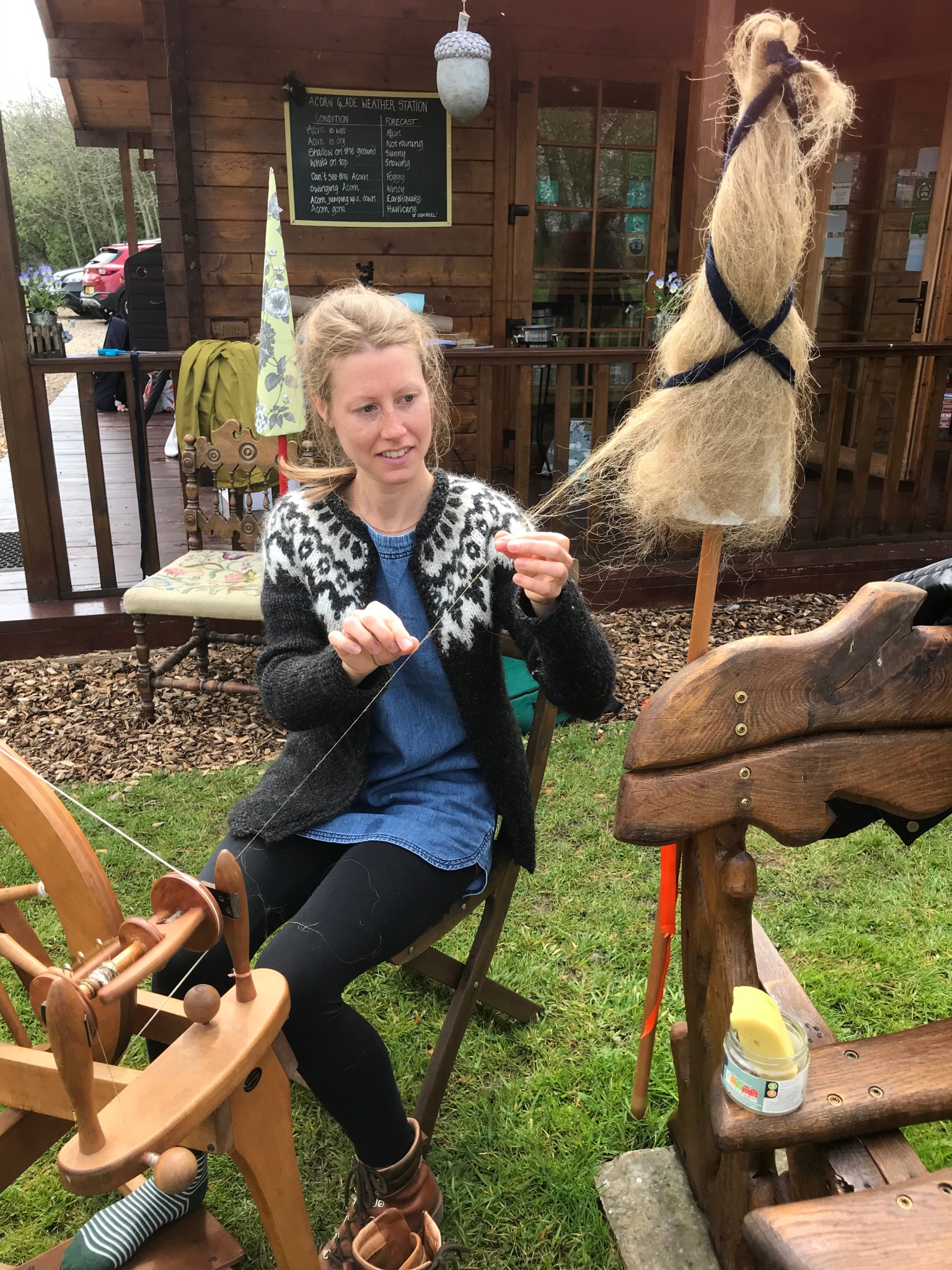 Spinning flax – Beechwood Crafts